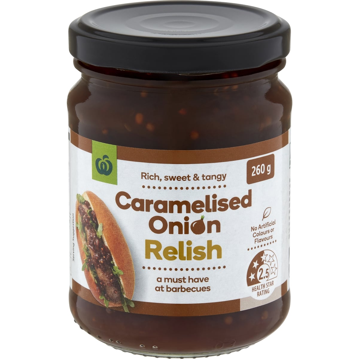 Woolworths Caramelised Onion Relish 260g | bunch
