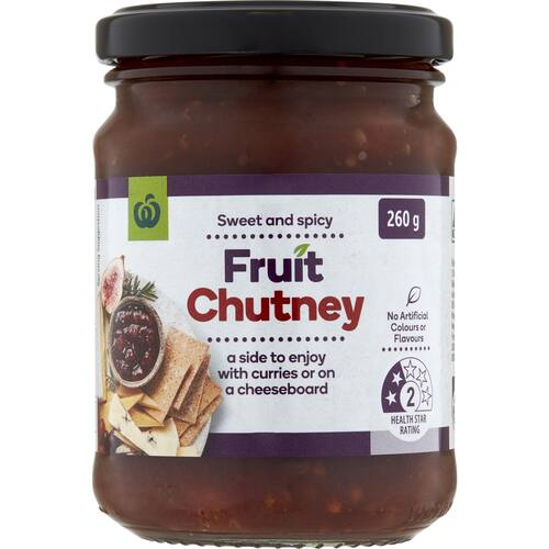 Woolworths Fruit Chutney 250g | bunch