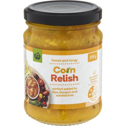 Woolworths Corn Relish 250g | bunch
