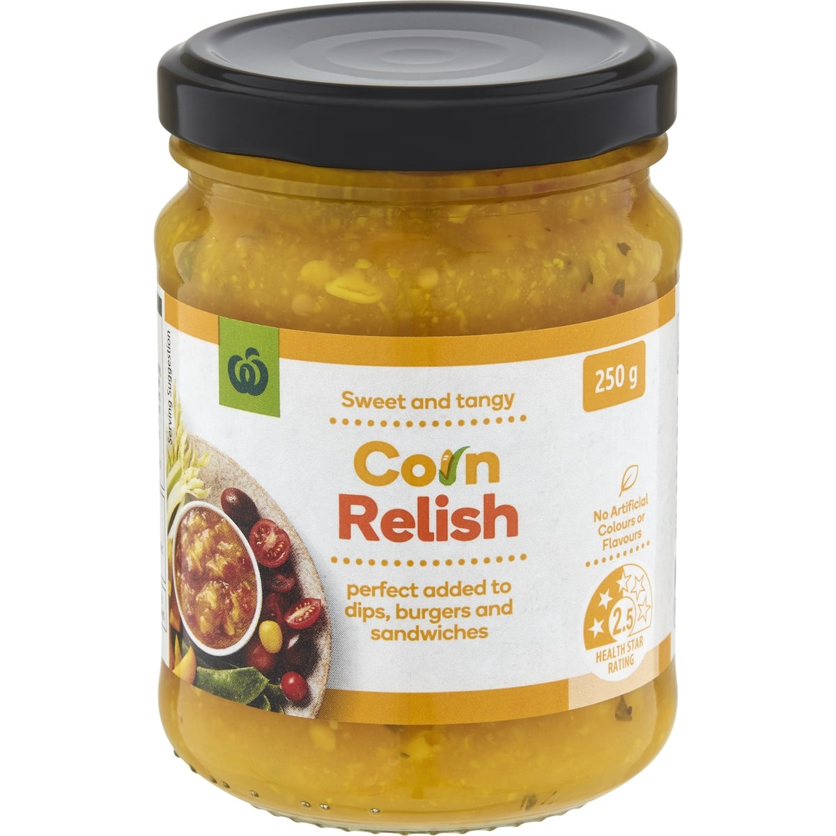 Woolworths Corn Relish 250g | bunch