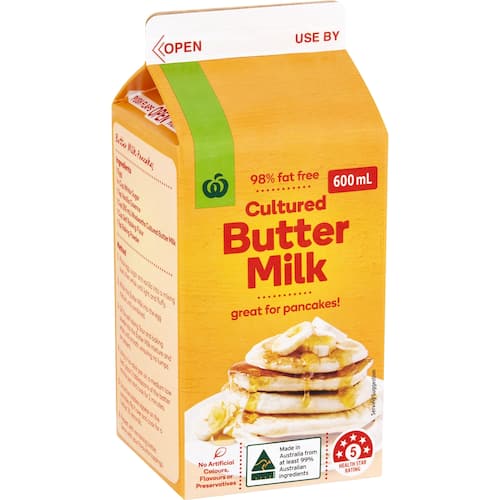 Woolworths Buttermilk 600ml | bunch