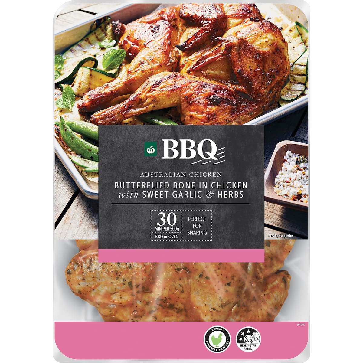 Woolworths Cook Butterflied Chicken Sweet Garlic & Herb Marinade 900g ...