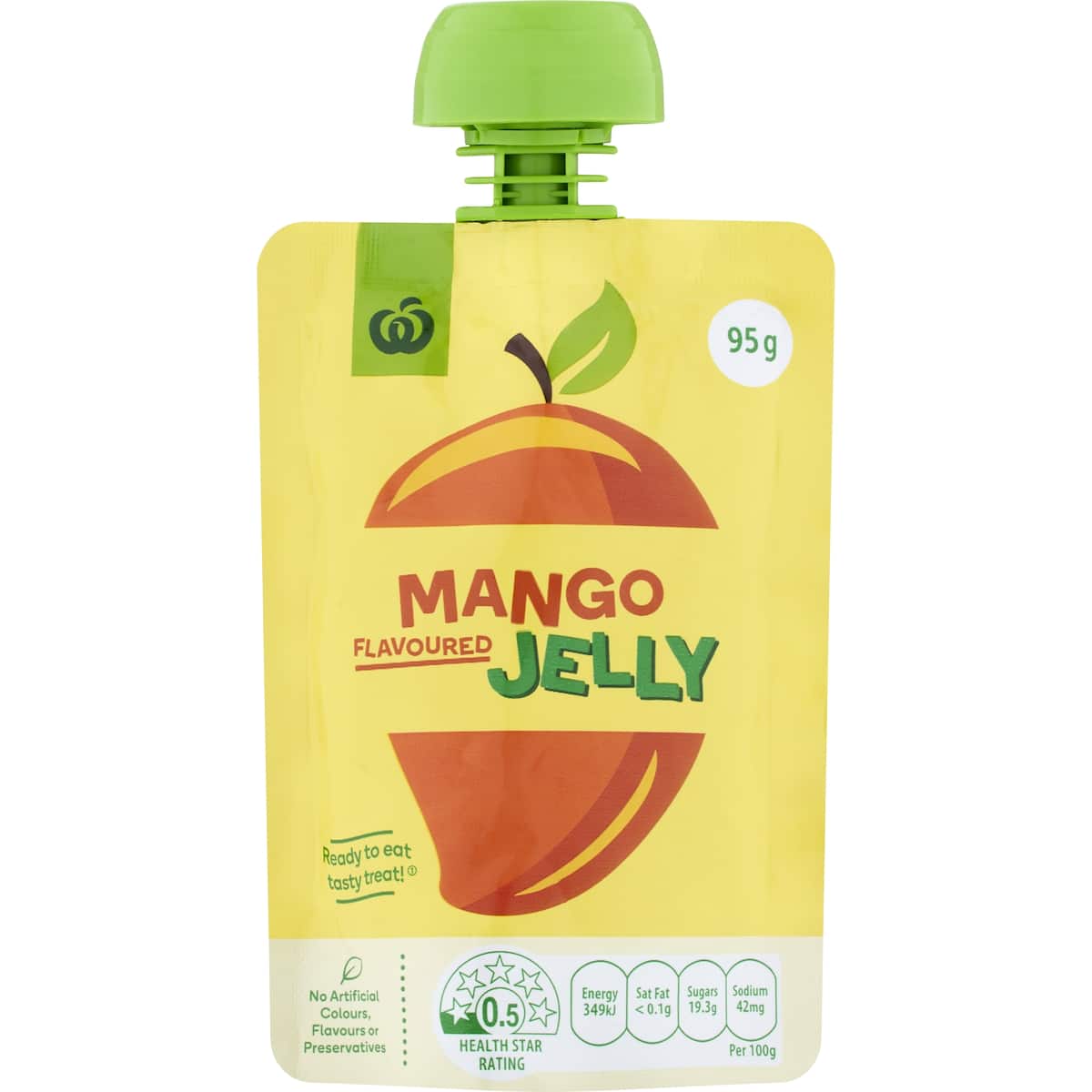 Woolworths Mango Flavoured Jelly In Pouch 95g | bunch