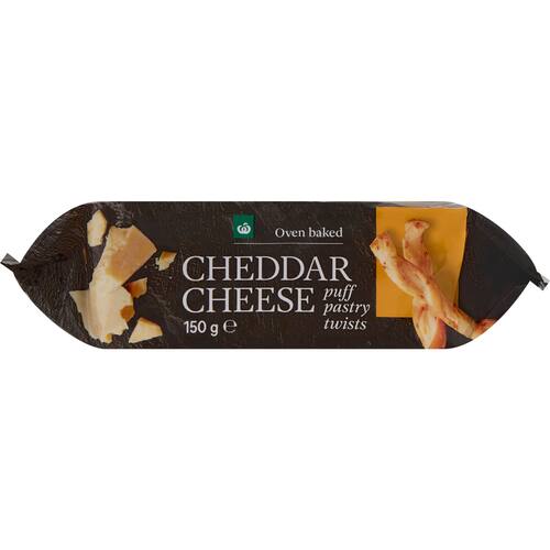 Woolworths Cheddar Cheese Puff Pastry Twists 150g | bunch