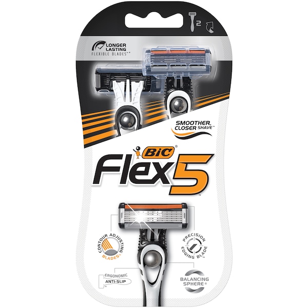 Bic Flex5 Disposable Razor 2 Pack | Woolworths