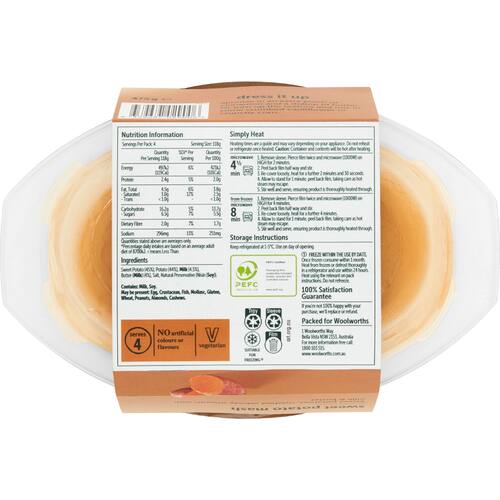 Woolworths Sweet Potato Mash 475g | bunch