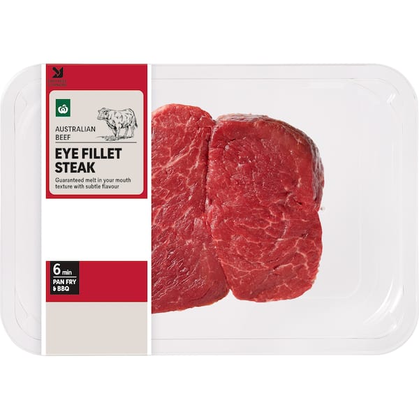 Woolworths Beef Eye Fillet Steak 200g - 500g | bunch