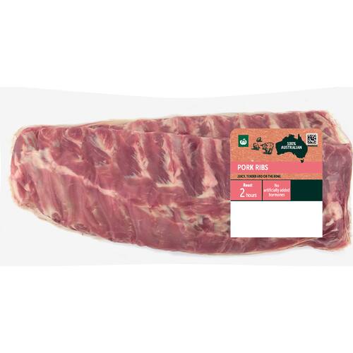Woolworths Pork Ribs 600g - 1.9kg | bunch