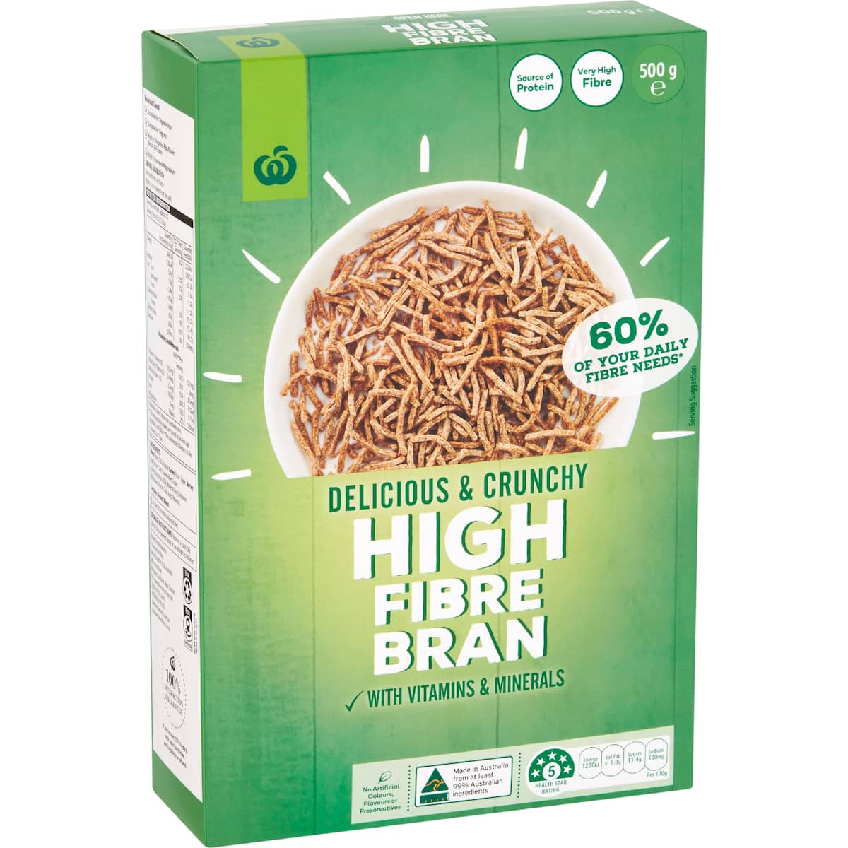 Woolworths High Fibre Bran 500g | bunch