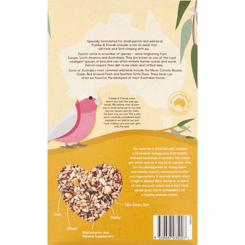 Frankie & Friends Small Parrot & Wildbird Bird Seed Mix 2kg | bunch