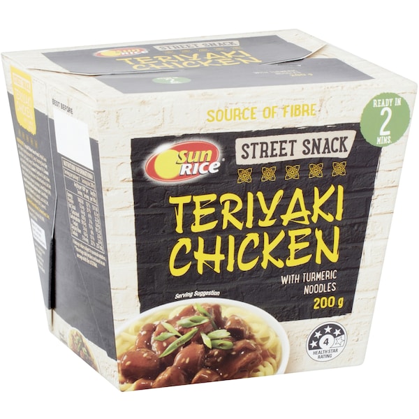 Sunrice Street Snack Chicken Teriyaki 200g | Woolworths