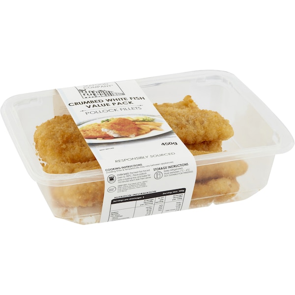Salamanca Seafood Company Crumbed White Fish Pollock 450g | Woolworths