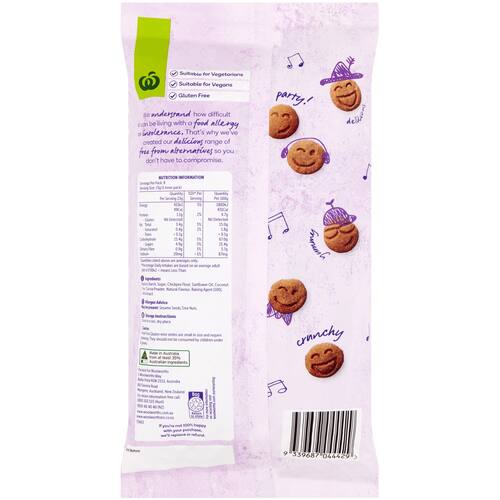 Woolworths Free From Gluten Chocolate Mini Smiles 8 Pack | bunch