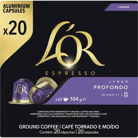 Get L'Or Lungo Profondo Coffee Capsules 20 Pack delivered to your ...