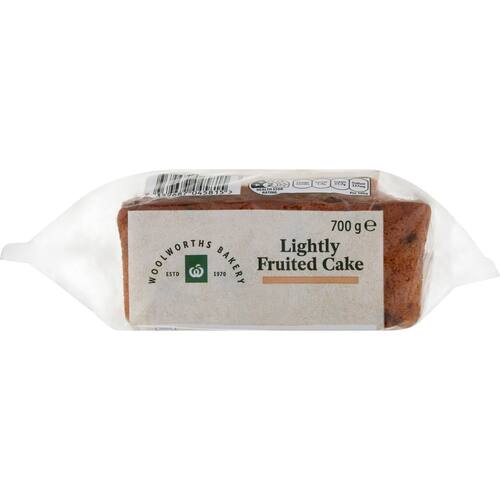 Woolworths Lightly Fruited Cake 700g | bunch