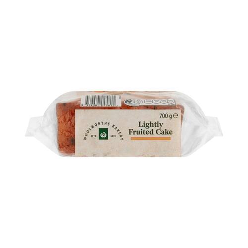 Woolworths Lightly Fruited Cake 700g | bunch