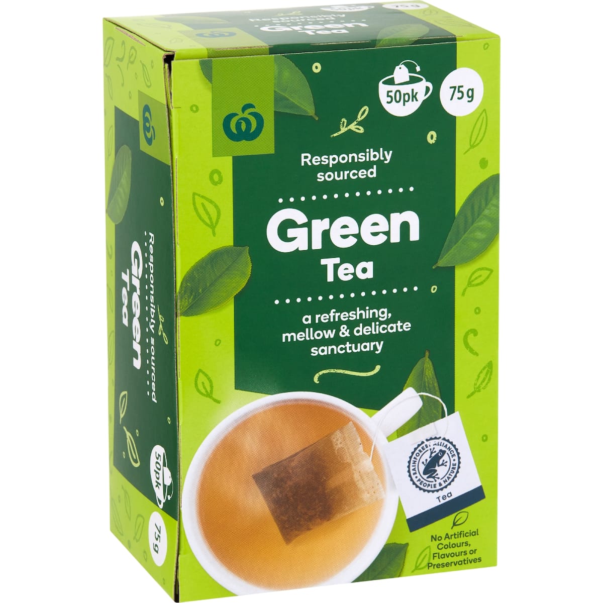 Woolworths Green Tea 50 Pack | bunch
