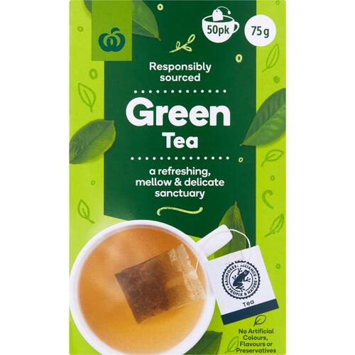 Woolworths Green Tea 50 Pack | bunch