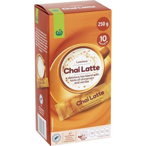Woolworths Chai Latte Sachets 10 Pack | bunch