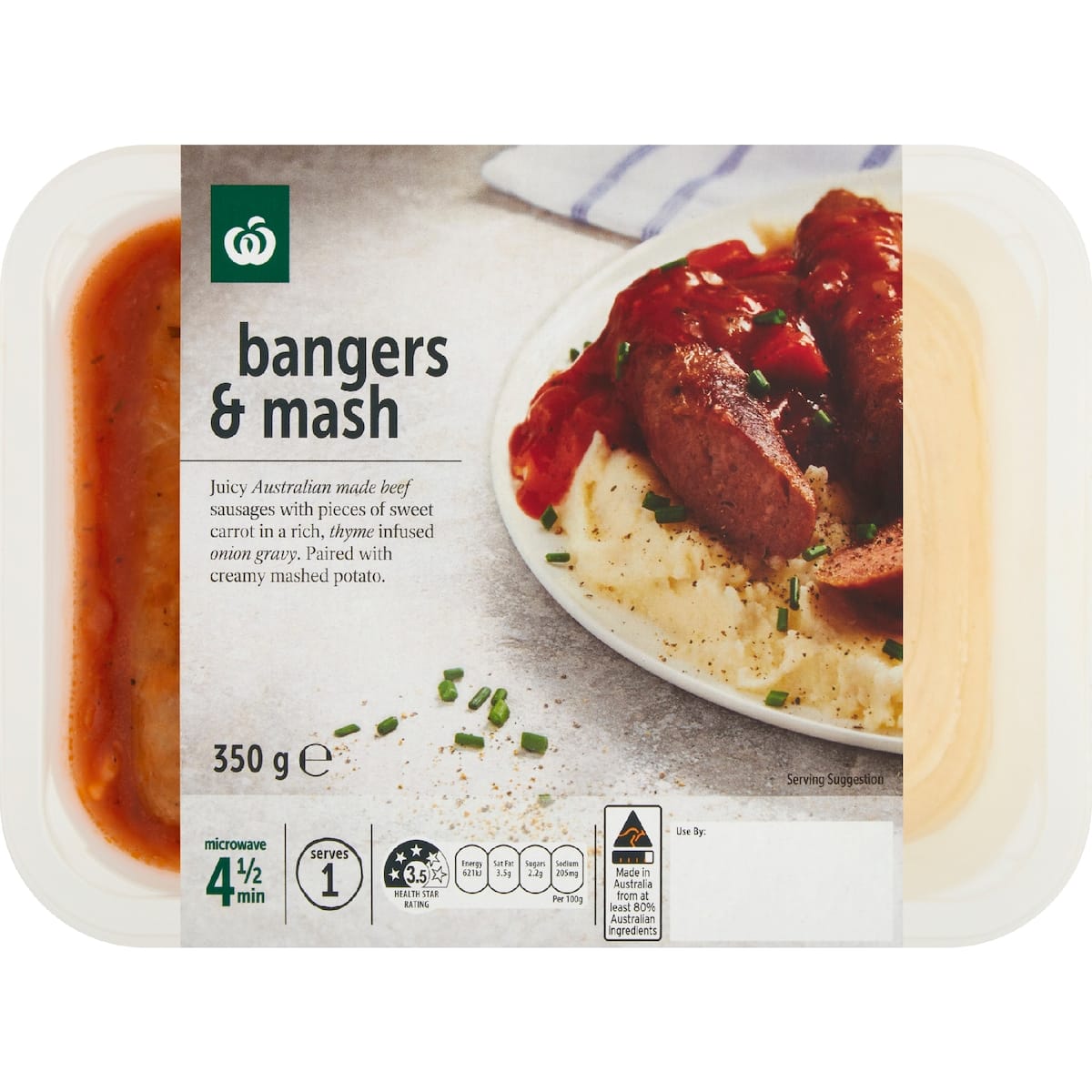 Woolworths Bangers and Mash 350g | bunch