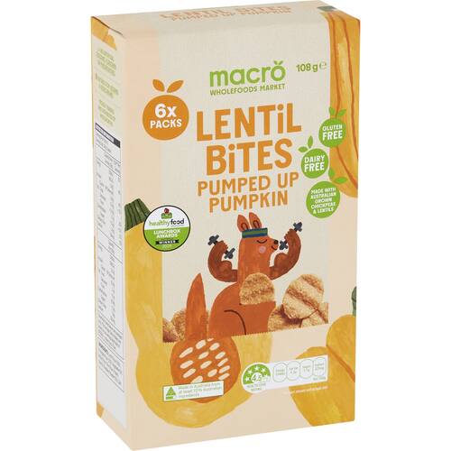 Macro Lentil Bites Pumpkin 6 Pack | bunch