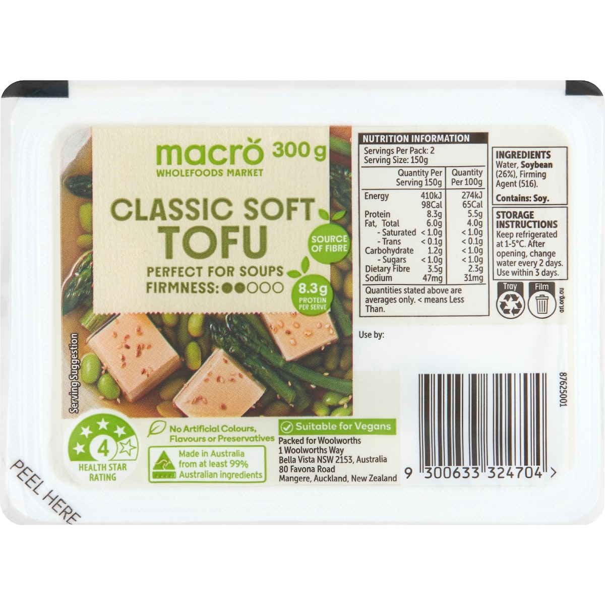 Macro Classic Tofu Regular 300g | bunch