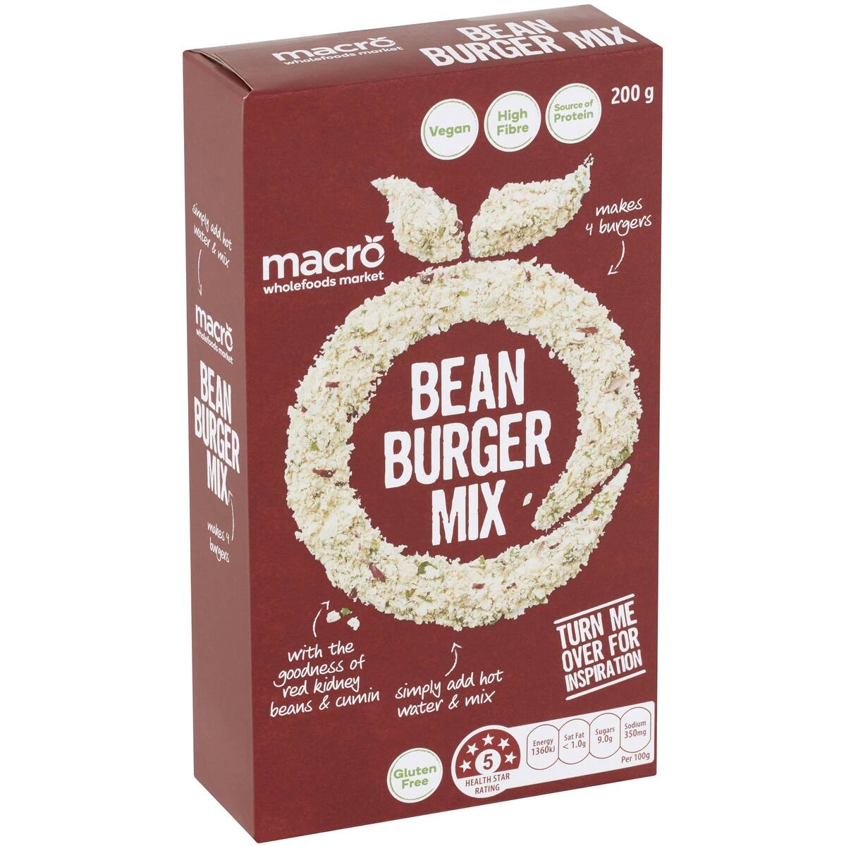 Macro Bean Burger Mix 200g | bunch