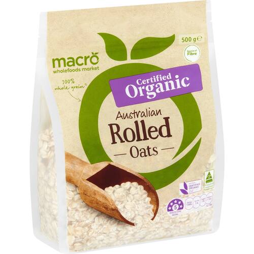Macro Organic Oats Rolled 500g | bunch