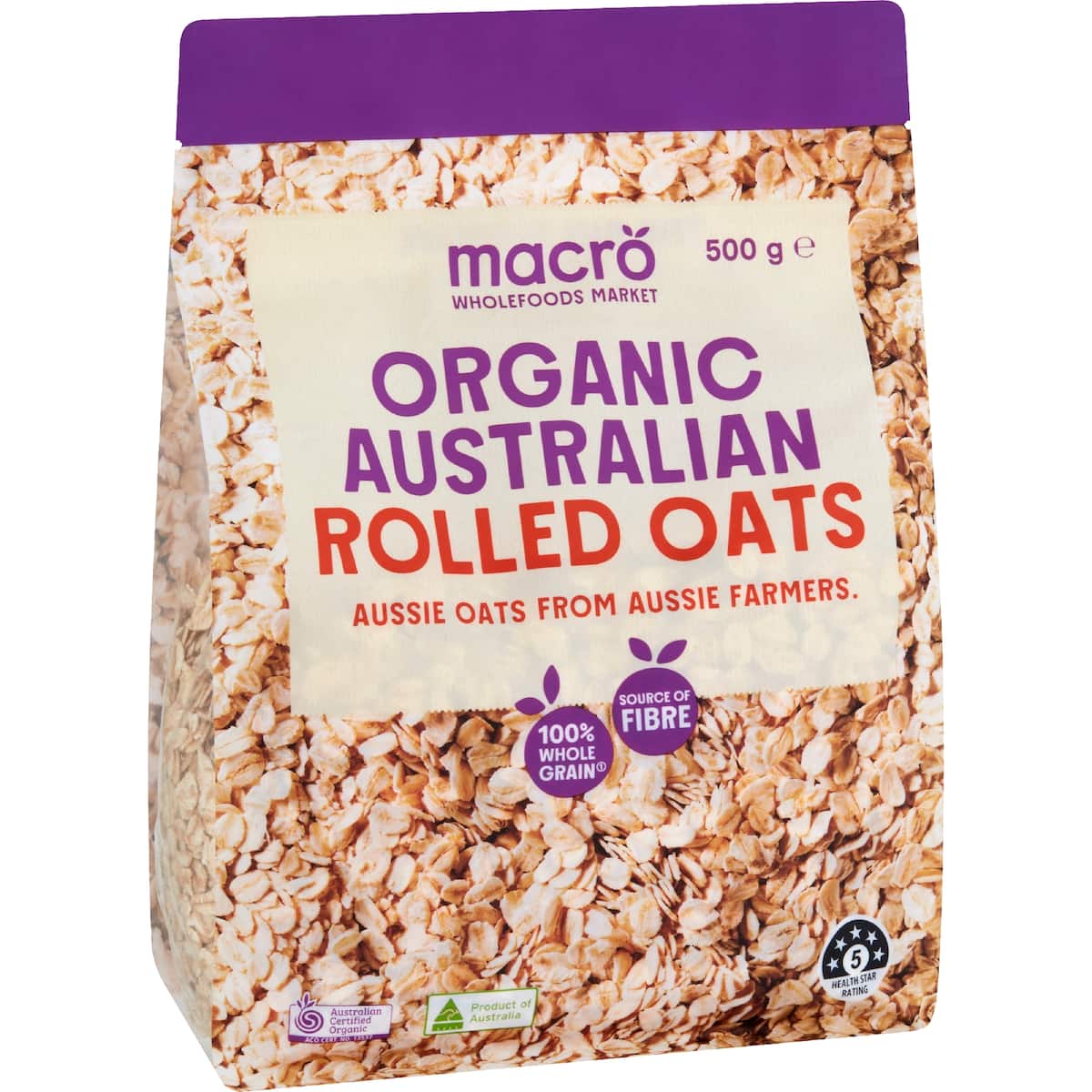 Macro Organic Oats Rolled 500g | bunch