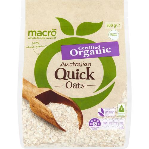 Macro Organic Quick Oats 500g | bunch