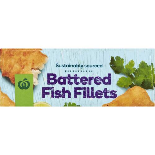 Woolworths Battered Fish Fillets 425g | bunch