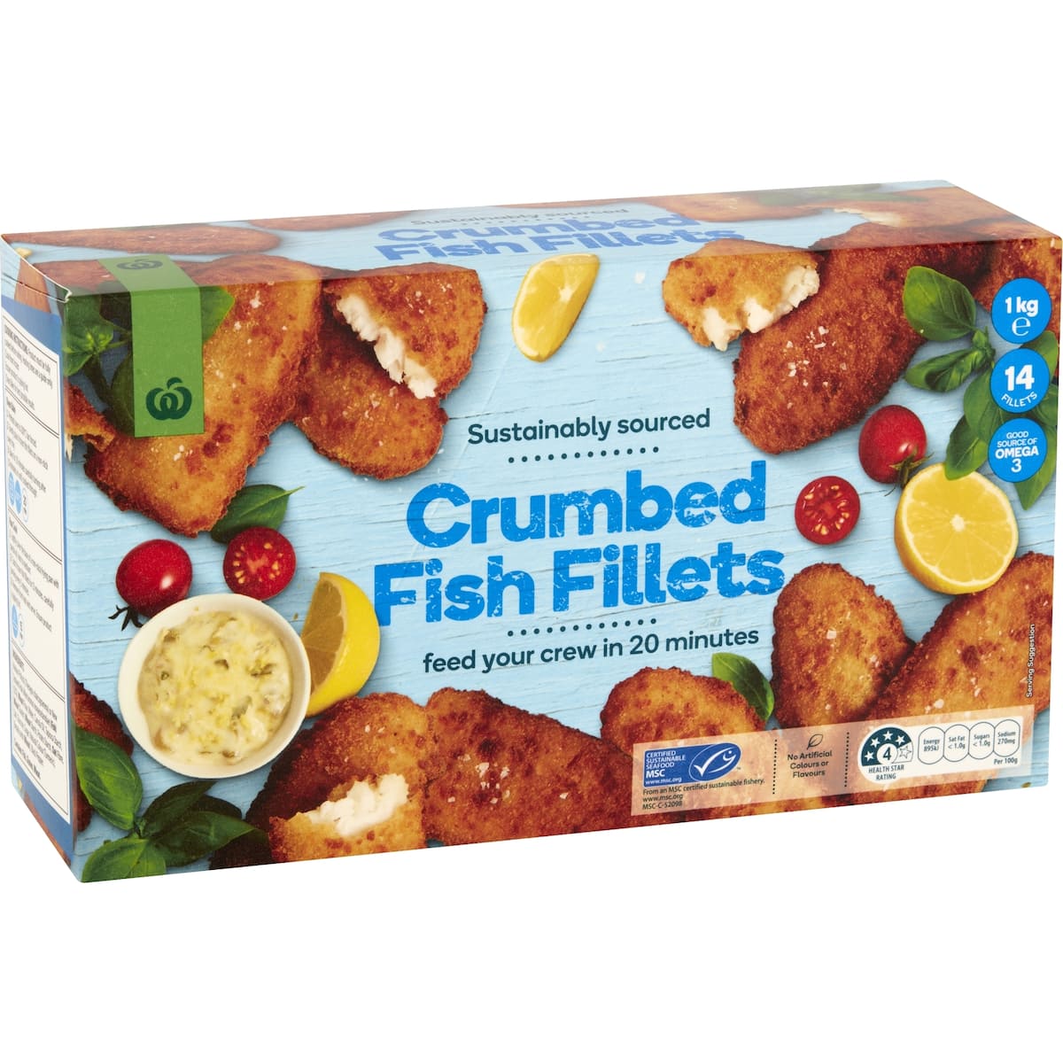 Woolworths Frozen Fish Crumbed 1kg | bunch