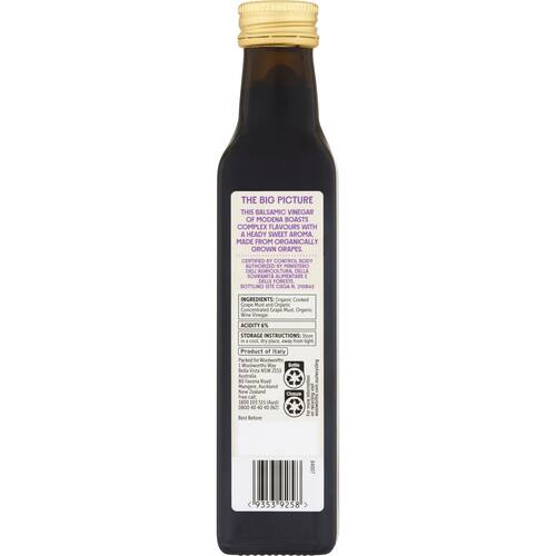 Macro Organic Vinegar Balsamic 4 Leaf 250ml | bunch