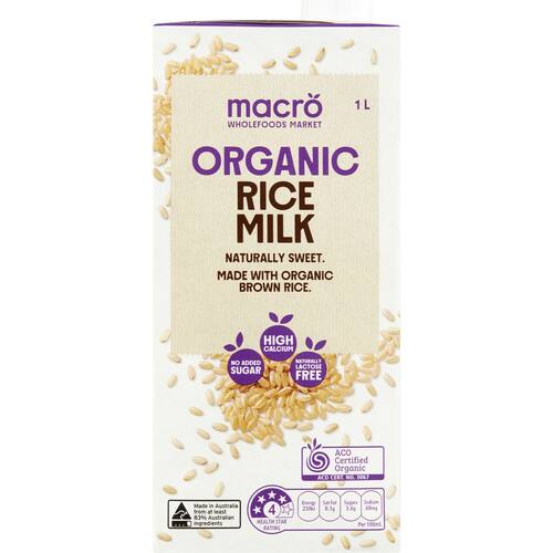 Macro Organic Rice Milk 1l | bunch