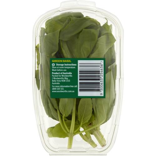 Woolworths Green Basil Fresh Herb 15g Punnet | bunch