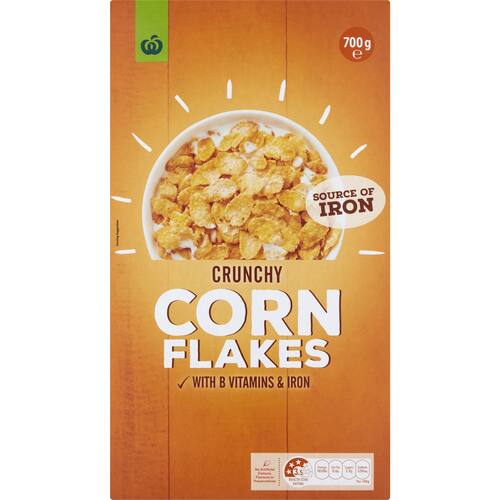 Woolworths Crunchy Corn Flakes 700g | bunch