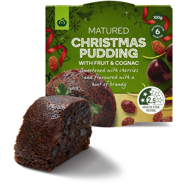 Woolworths Fruit & Cognac Christmas Pudding 100g | Woolworths