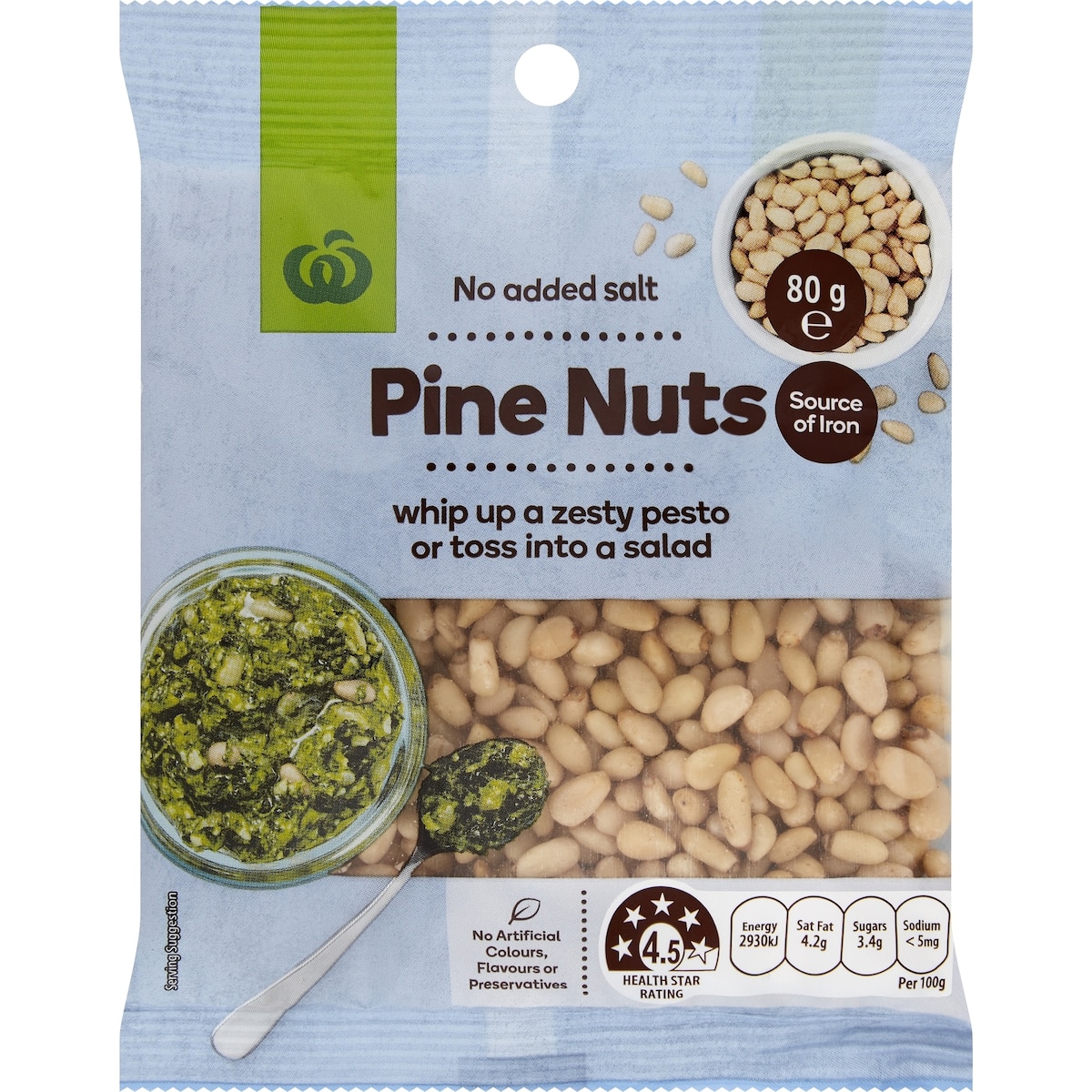 Woolworths Pine Nuts 80g | bunch
