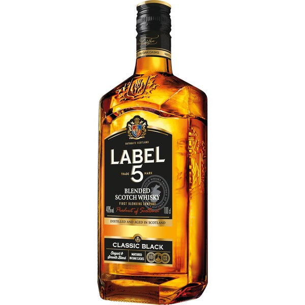 Label 5 Classic Black Blended Scotch Whisky 1l | Woolworths