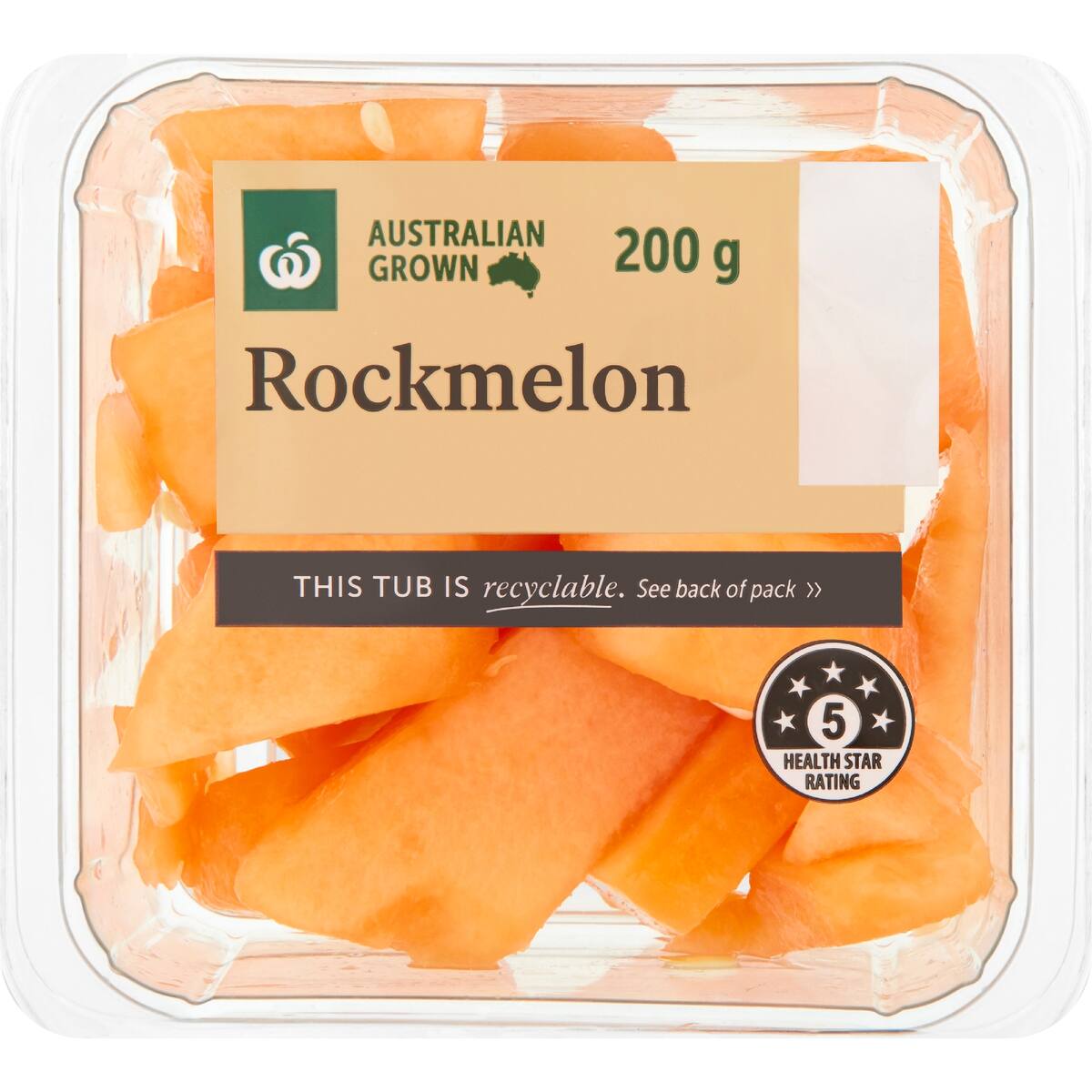 Woolworths Good To Go Fresh Rockmelon 200g | bunch