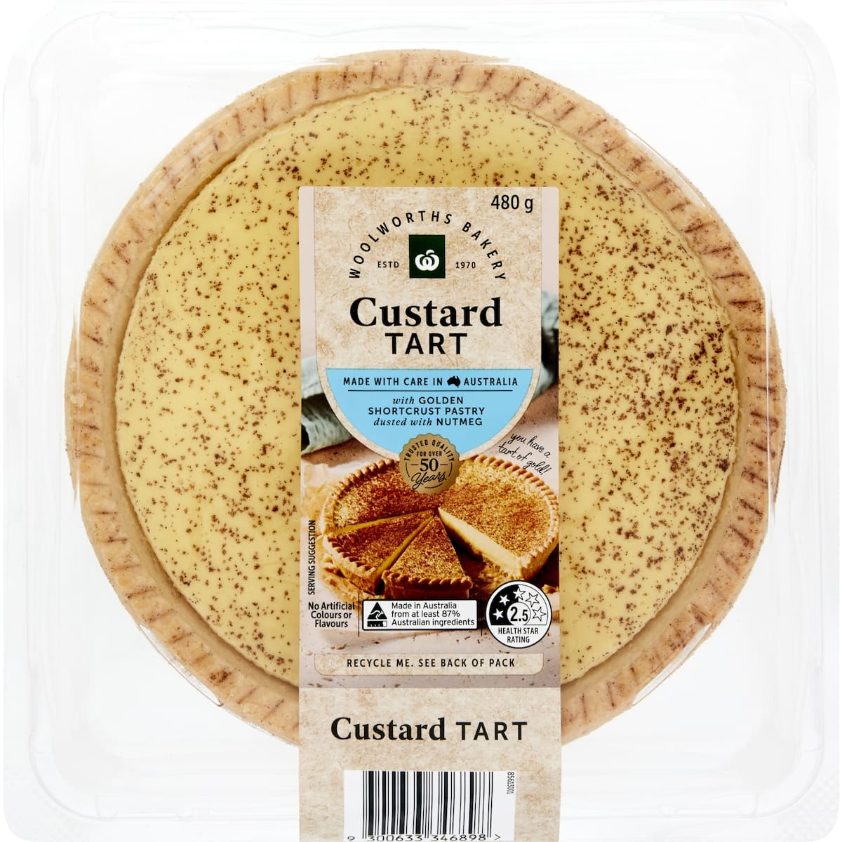 Woolworths Tarts Large Custard 480g | bunch