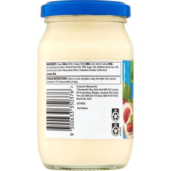 Woolworths Cream Cheese Spread 245g | Woolworths