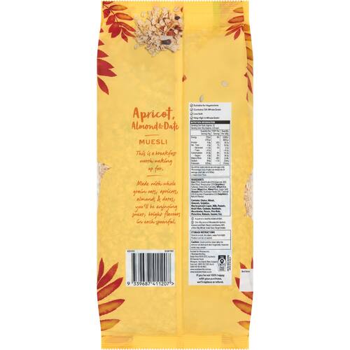 Woolworths Apricot Almond And Date Muesli 750g | bunch