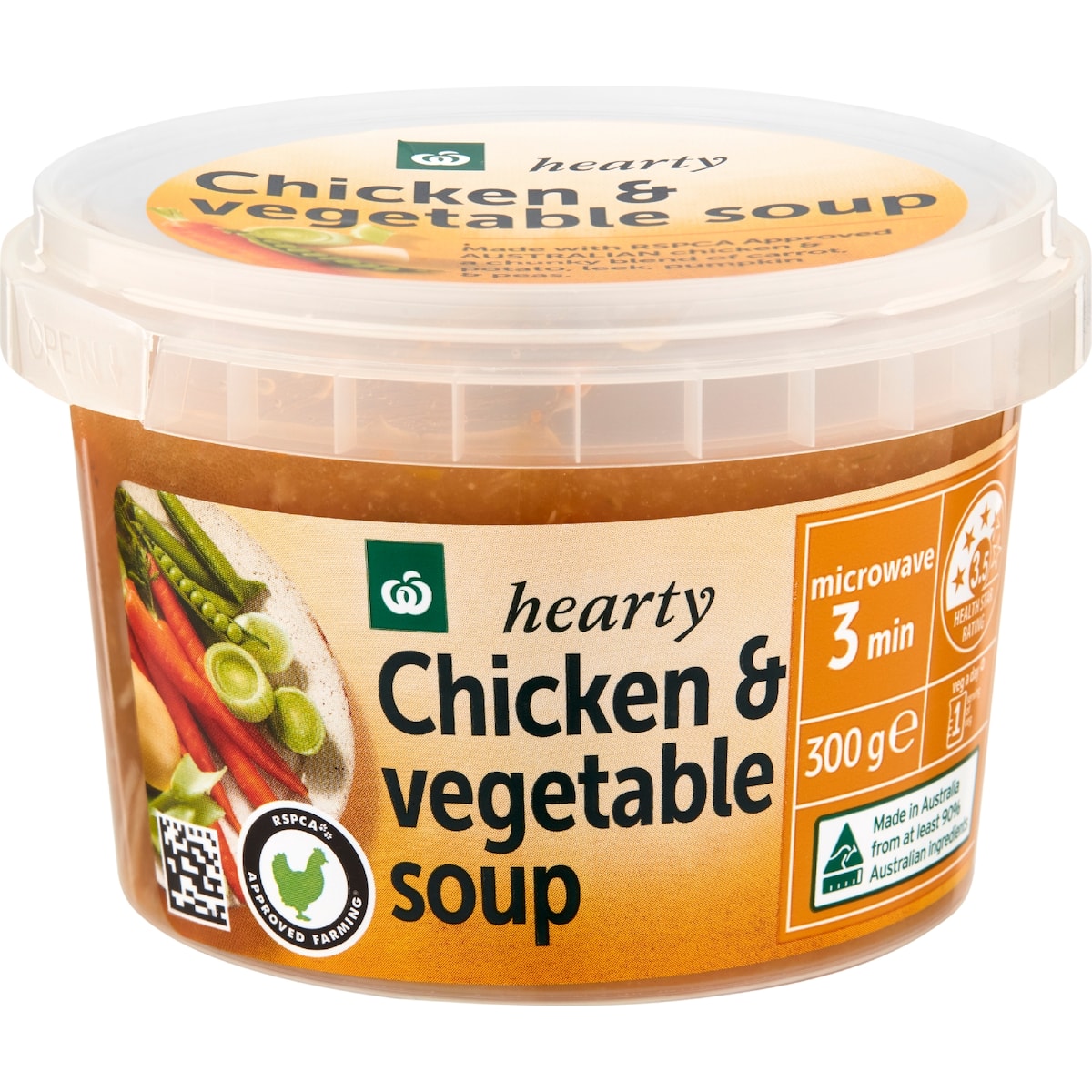 Woolworths Chicken & Vegetable Soup Low Fat 300g | bunch