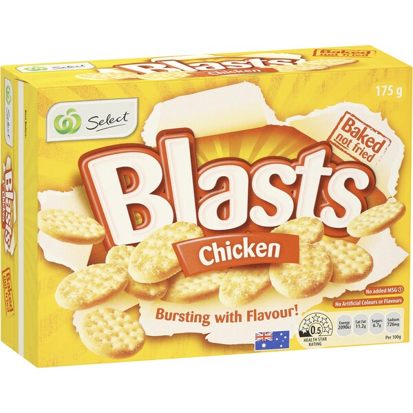 Woolworths Blasts Snacks Chicken 175G | Woolworths