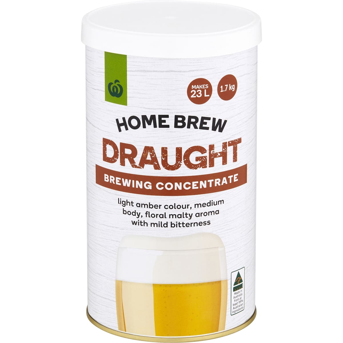 Woolworths Home Brew Draught 1.7kg | bunch