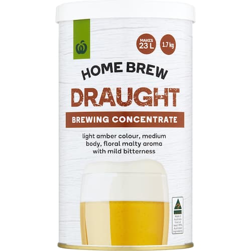 Woolworths Home Brew Draught 1.7kg | bunch