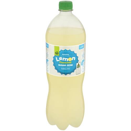 Woolworths Lemon Zero Sugar Bottle 1.25l | bunch