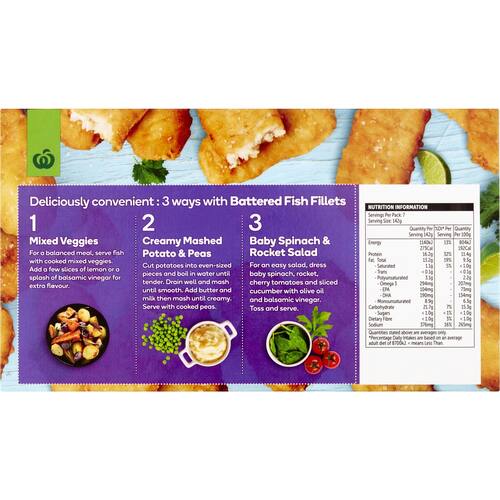 Woolworths Frozen Fish Fillets Battered 1kg | bunch