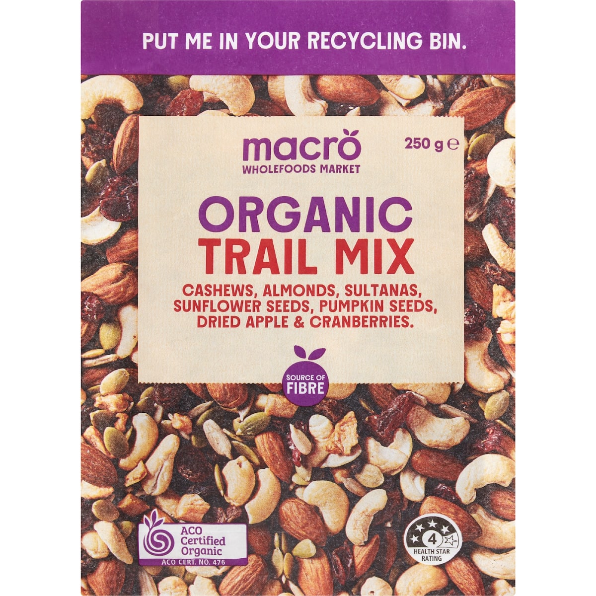 Macro Organic Trail Mix 250g | bunch